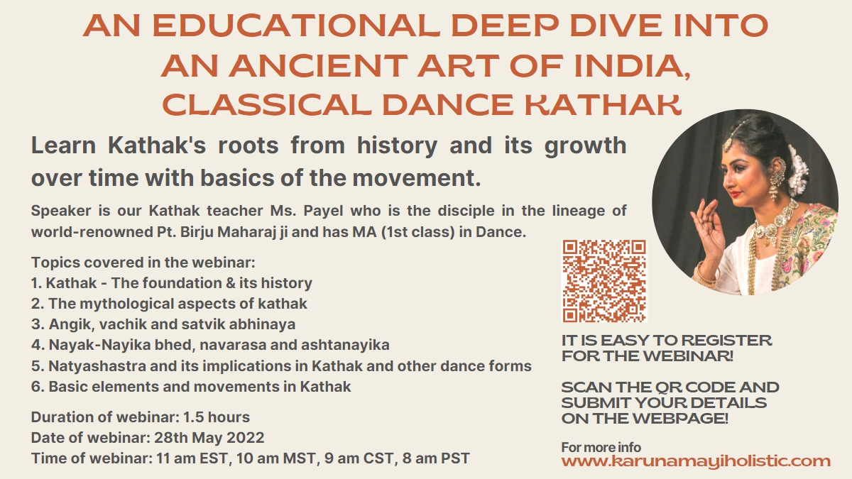 Webinar: An Educational Deep Dive into an Ancient Art of India, Classical Dance Kathak by Ms ...